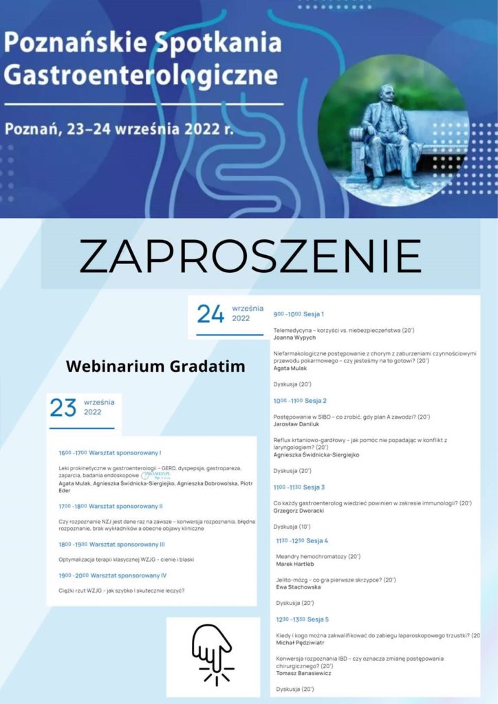 POZNAŃSKIE SPOTAKANIA GASTROLOGICZNE – NASZ GASTROLOG NA KOLEJNYM ...